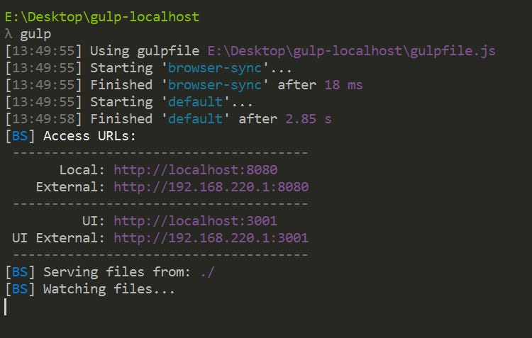 gulp static files Localhost. Gulp.js | by Mahmoud Yasseen | Medium