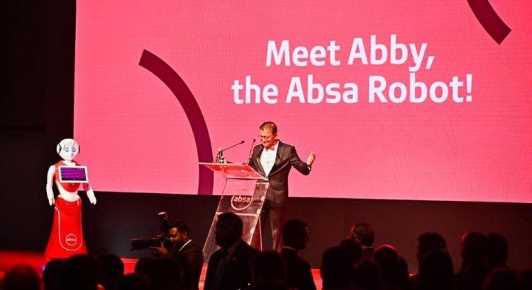 Meet Abby, Absa Bank’s Humanoid Robot | by Santosh Maharshi | Gray ...