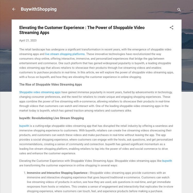 Elevating the Customer Experience : The Power of Shoppable Video ...