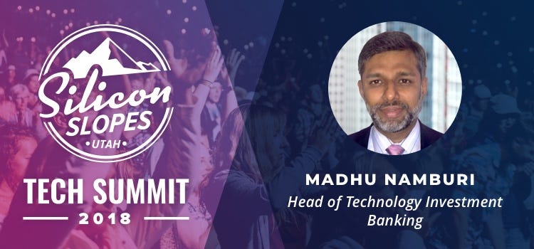 JP Morgan Head Of Technology Investment Banking Madhu Namburi Will Speak At Silicon Slopes Tech ...