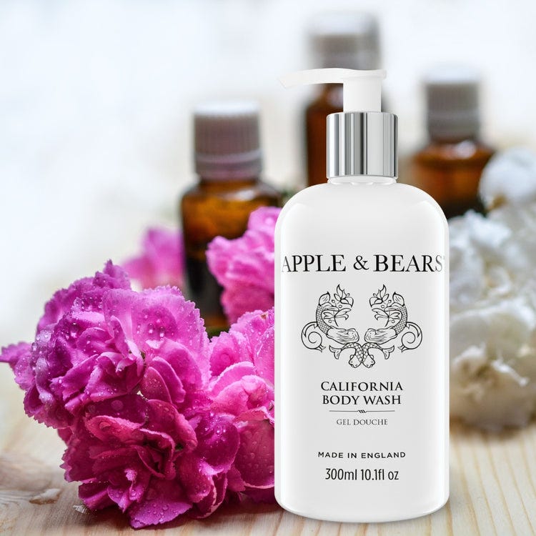 California Body Wash 300ml /10.1 fl oz - Apple & Bears - Medium