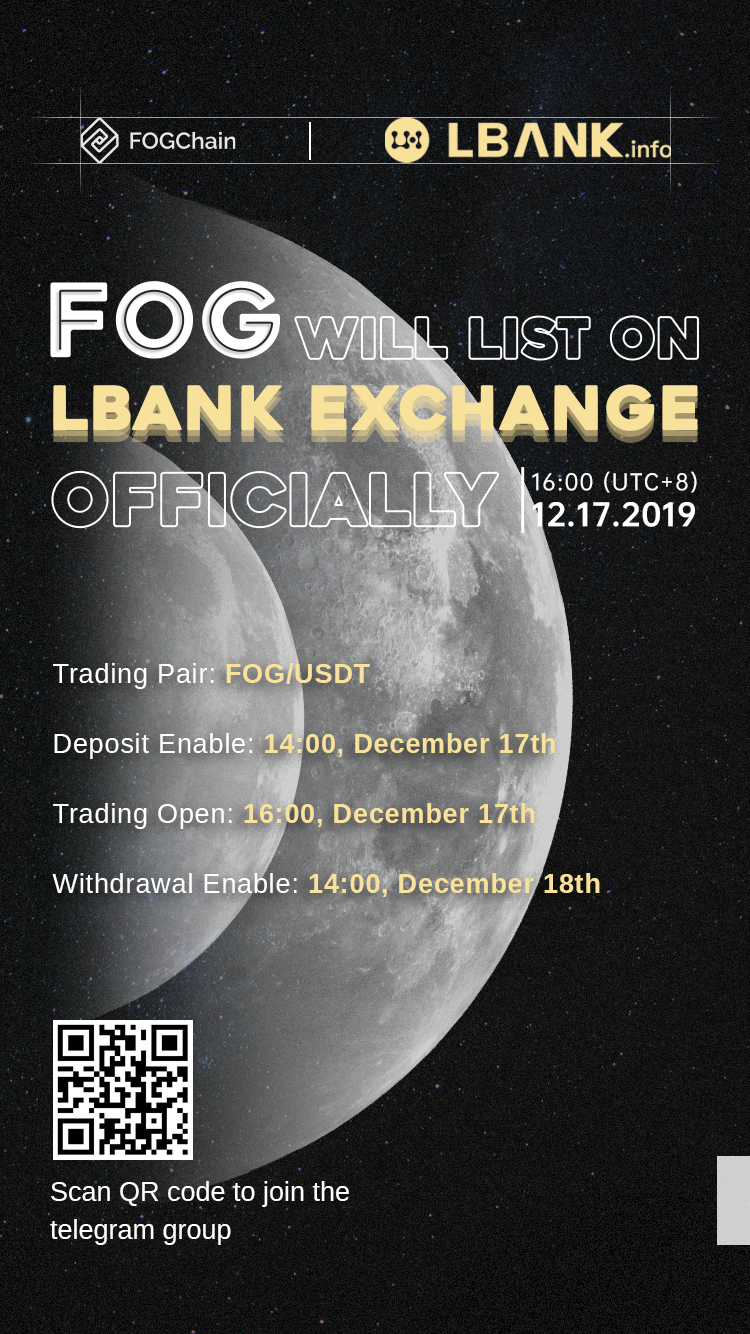 FOG Will List on LBank Exchange Officially | by Fog Chain | Medium