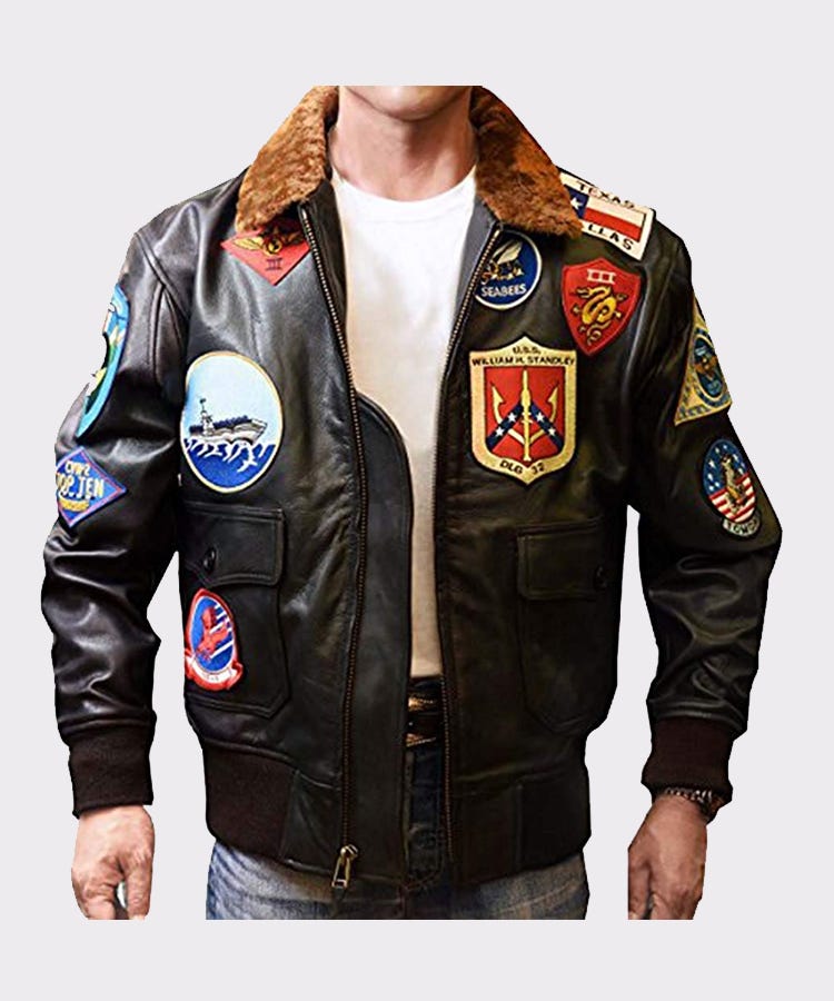 Tom Cruise Bomber Leather Jacket. $125.00 | by mready | Medium