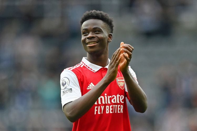 PFA Young Player of the Year Bukayo Saka has been named - Ali Hamza ...