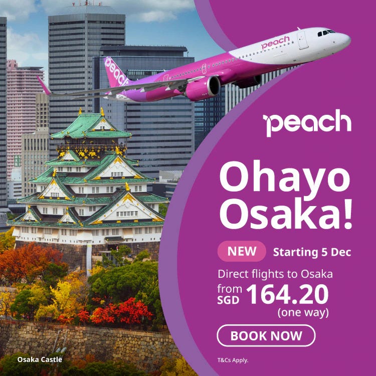 How Does Peach Aviation’s New Osaka-Singapore Route Impact Travelers? | by Horace Orwa | Sep ...