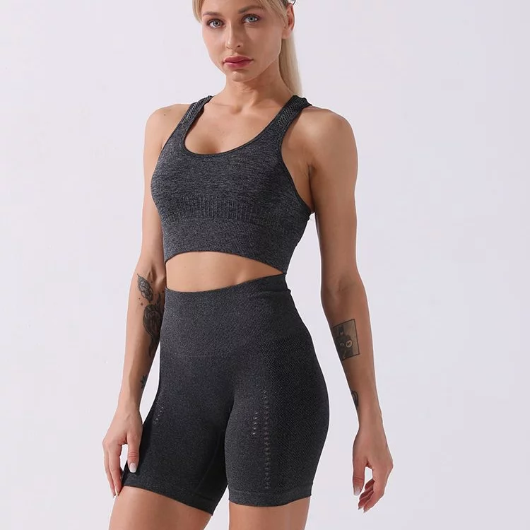 High Waisted Seamless Workout Shorts - Koactive - Medium
