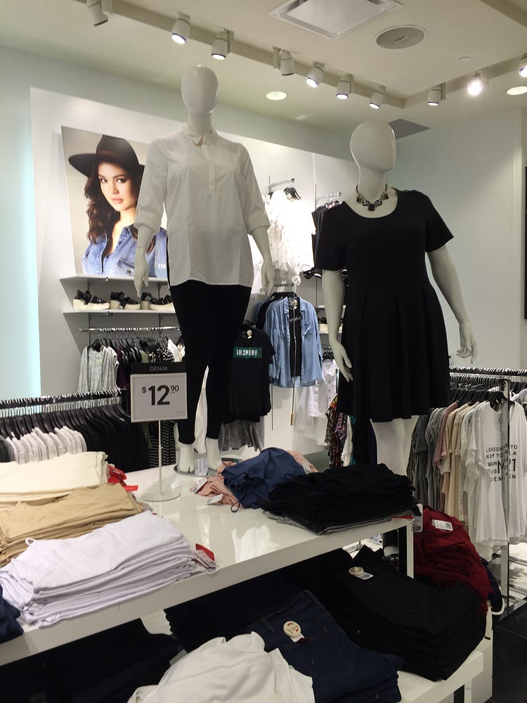 Location: Forever 21. Vibrant electro-pop music blared over… | by ...