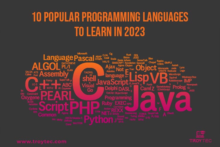 10 Popular Programming Languages to Learn in 2023 | by troytec blog ...
