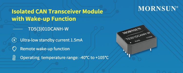 Isolated CAN Transceiver Module with Wake-up Function — TD5(3)01DCANH_W ...
