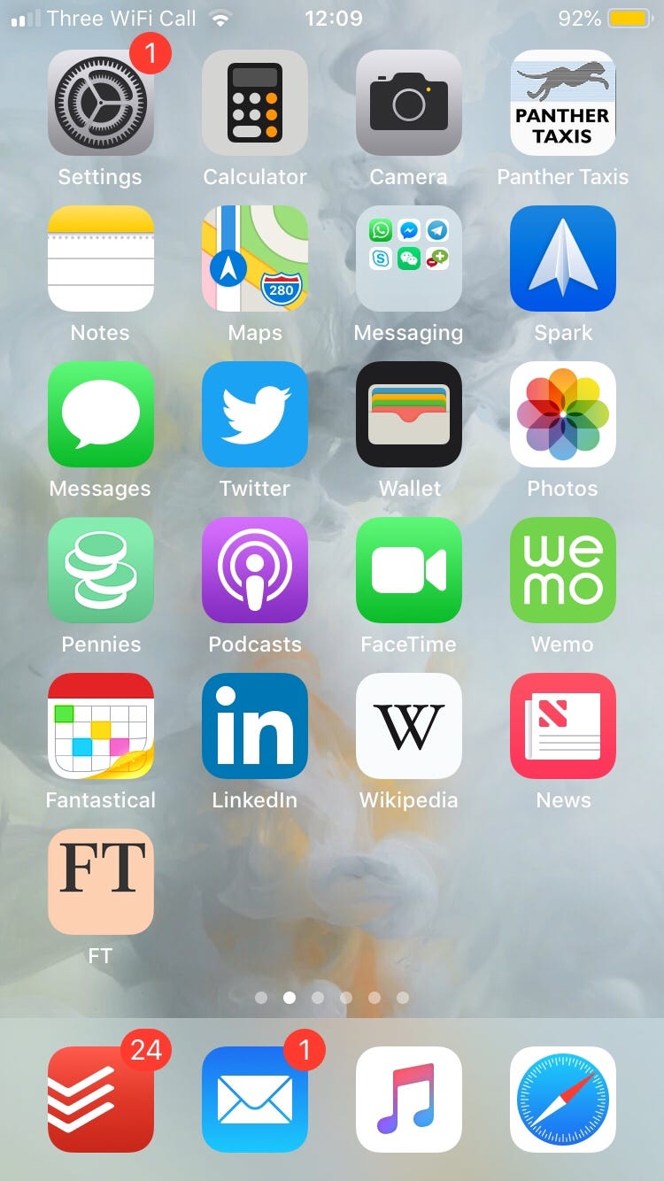 My 2019 Home screen. Inspired by MG Siegler who posts his… | by Conrad ...