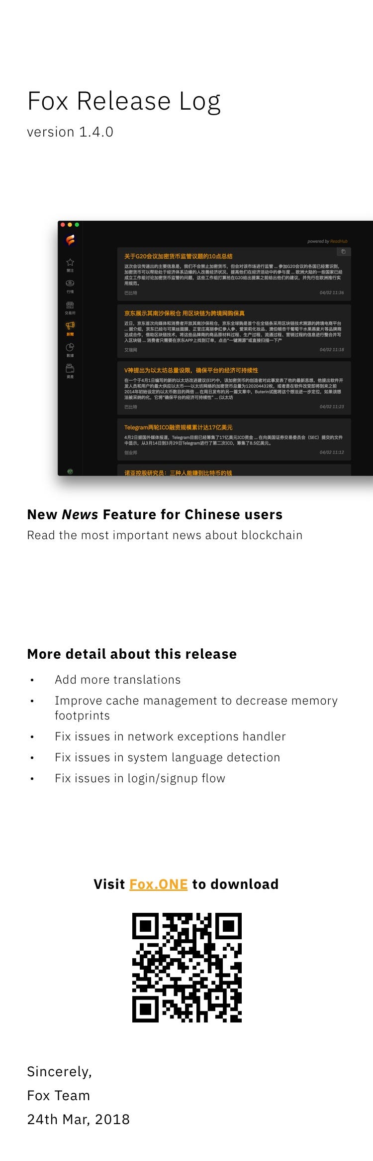 Fox Release 1.4.0. Please visit https://www.fox.one to… | by Fox One ...