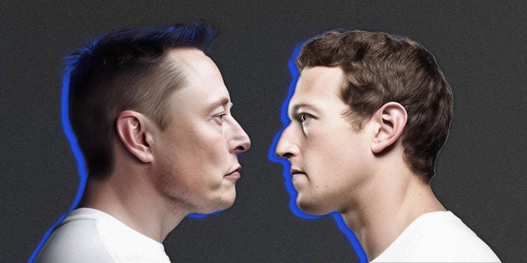 Musk! Zuck! In my office. Now!. Twitter, Threads and the Strings… | by ...
