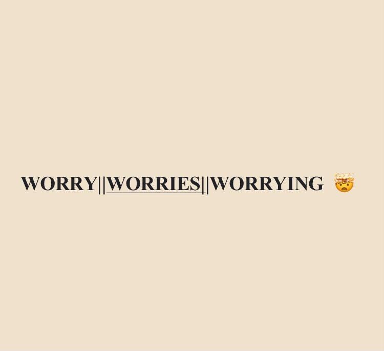 PRETTY WORRYING HEAD. What Does It Mean To Worry? To worry… | by The ...