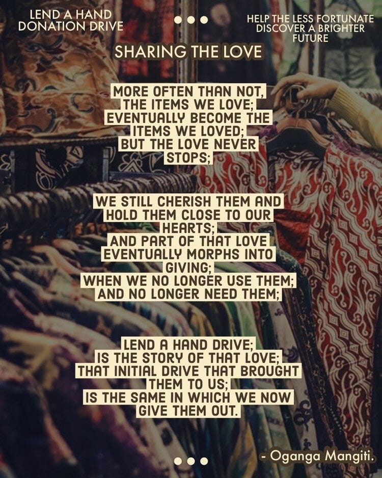 Sharing The Love. Poetry Commission | by Oganga Mangiti | The official ...