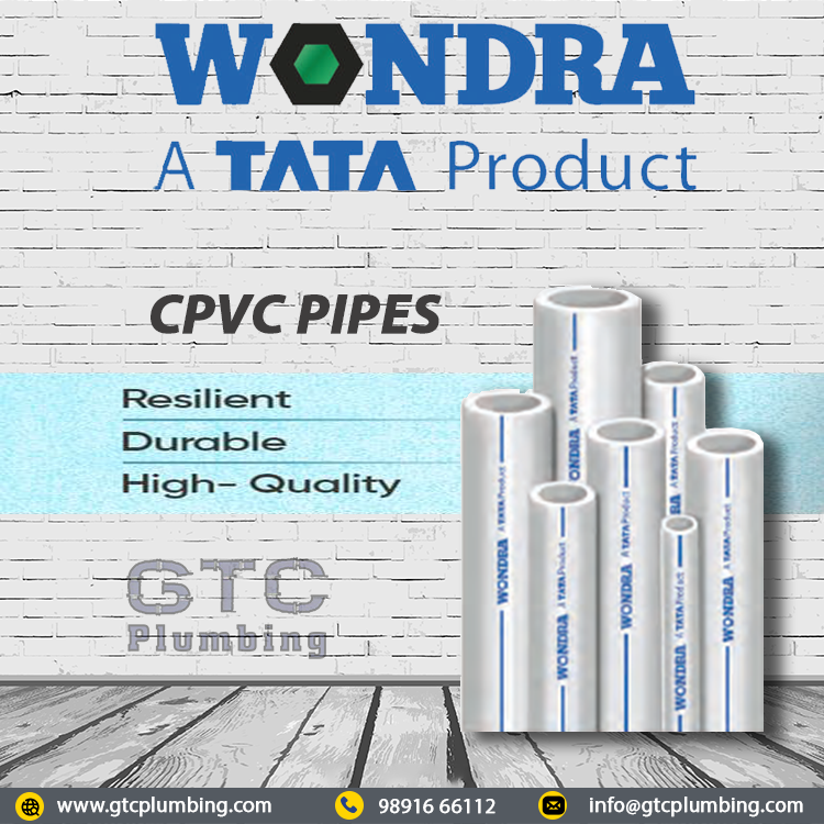 TATA Wondra CPVC Pipes & Fittings — Developed with Proprietary ...