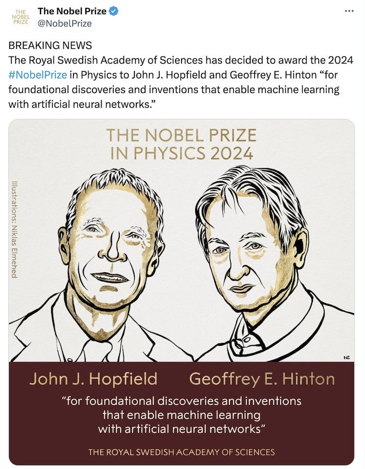 Geoffrey Hinton: The Godfather of AI Wins the 2024 Nobel Prize in Physics | by BSK | Mr. Plan ...