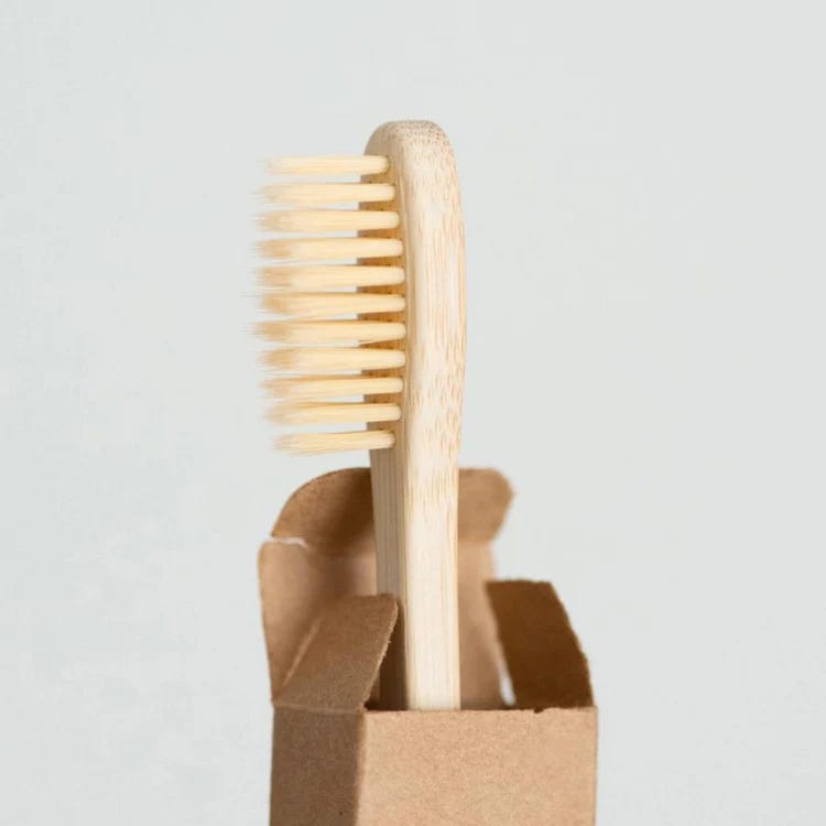 Bamboo Toothbrush | Biodegradable | — Mission Refill - Haroon - Medium
