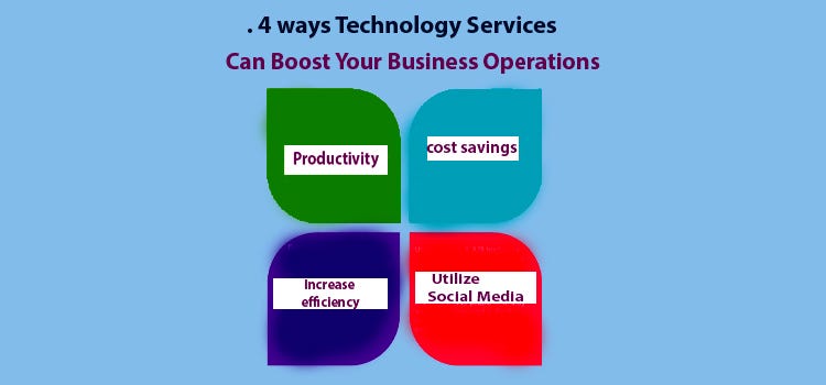 4 ways Technology Services Can Boost Your Business Operations | by ...