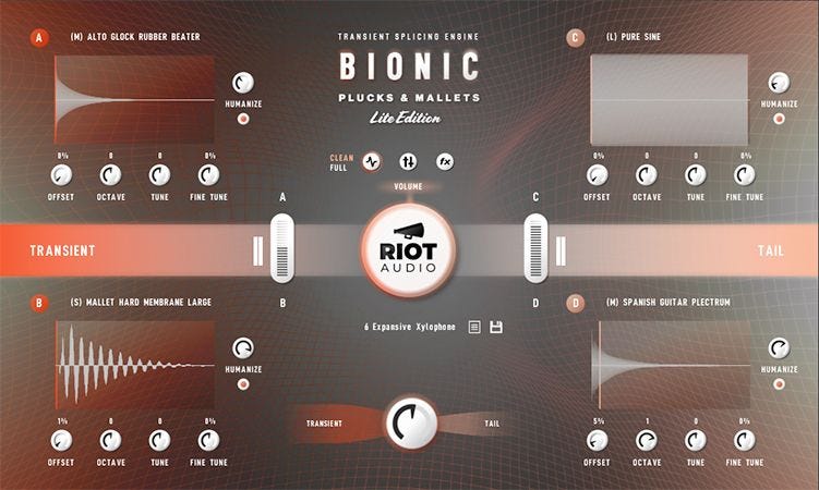 Riot Audio Bionic Plucks and Mallets (Lite Edition) - 免費音源插件大作戰 - Medium