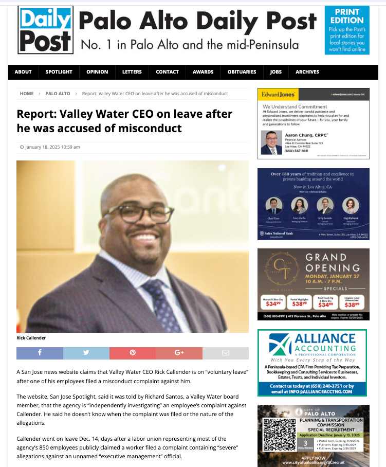 Valley Water is suing the wrong Director | by Rebecca Eisenberg | Medium