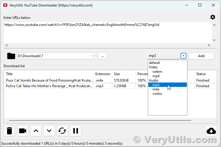 How to Download YouTube Videos as MP3 Music Using VeryUtils YouTube MP3 ...