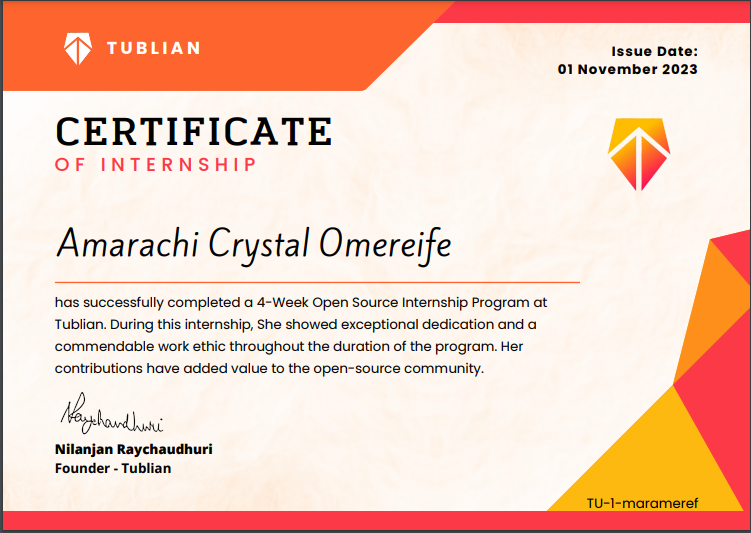 Embracing Challenges and Growth: Navigating the Tublian Open-Source Odyssey 🚀🔍 🚀🔍 | by Amarachi ...