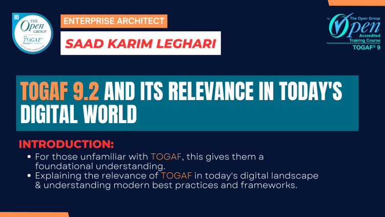 Introduction to TOGAF 9.2 and Its Relevance in Todays Digital World | by Saad Karim Leghari ...