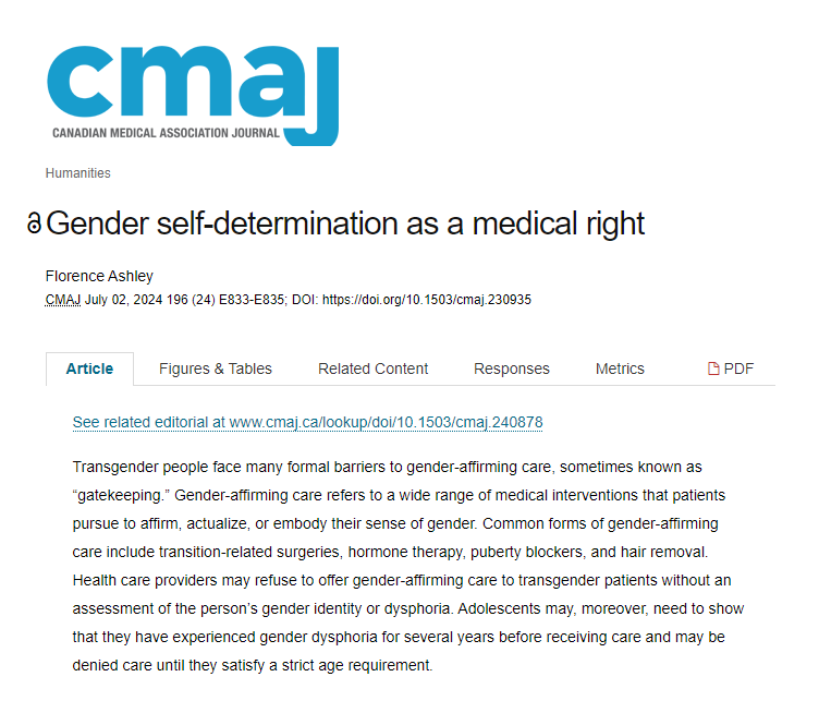 Gender self-determination as a medical right: Extended version | by ...
