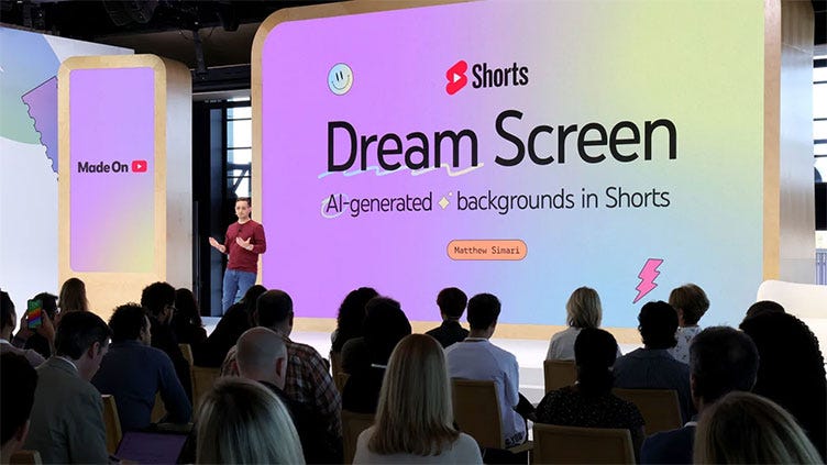 Dream Screen. YouTube unveils AI tools for creators | by Benjamin A ...