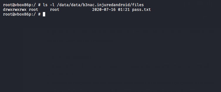 Android Insecure file storage. Hello everyone Greeting all, | by PJBorah | Medium