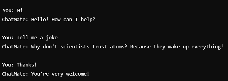 Building ChatMate: An AI-Powered Chatbot for Intent Recognition and ...