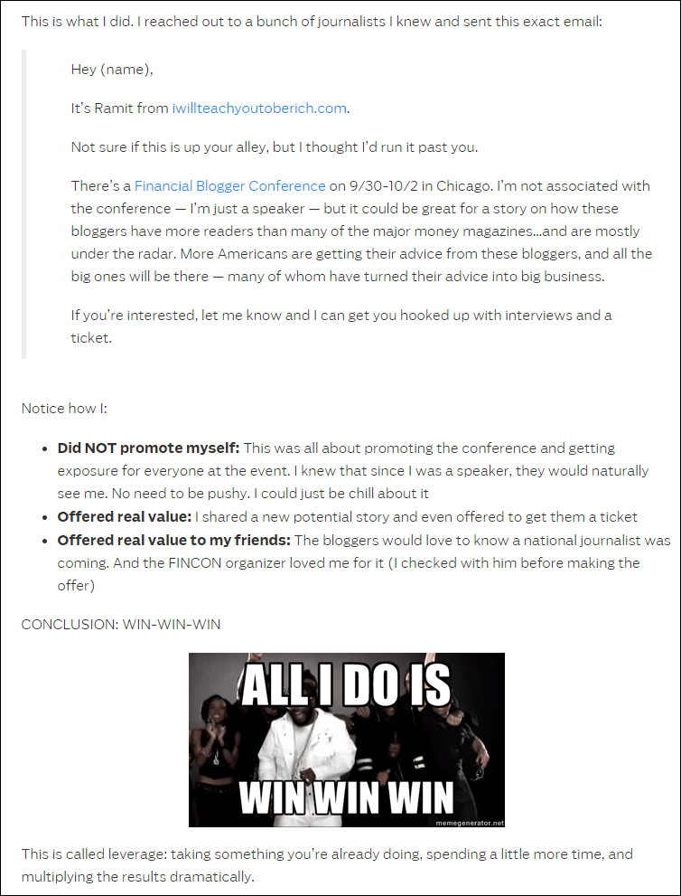 “Quadruple Win” Guest Posting: How to Add Value Like Ramit Sethi | by ...