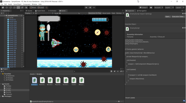 Making game in Unity( Covid Killer ) | by Jay Kim | Medium