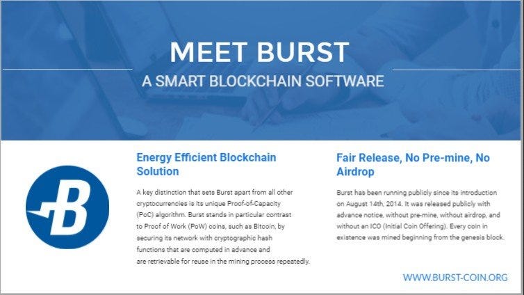 BurstCoin Review. More information | by AndrewYholu | Medium