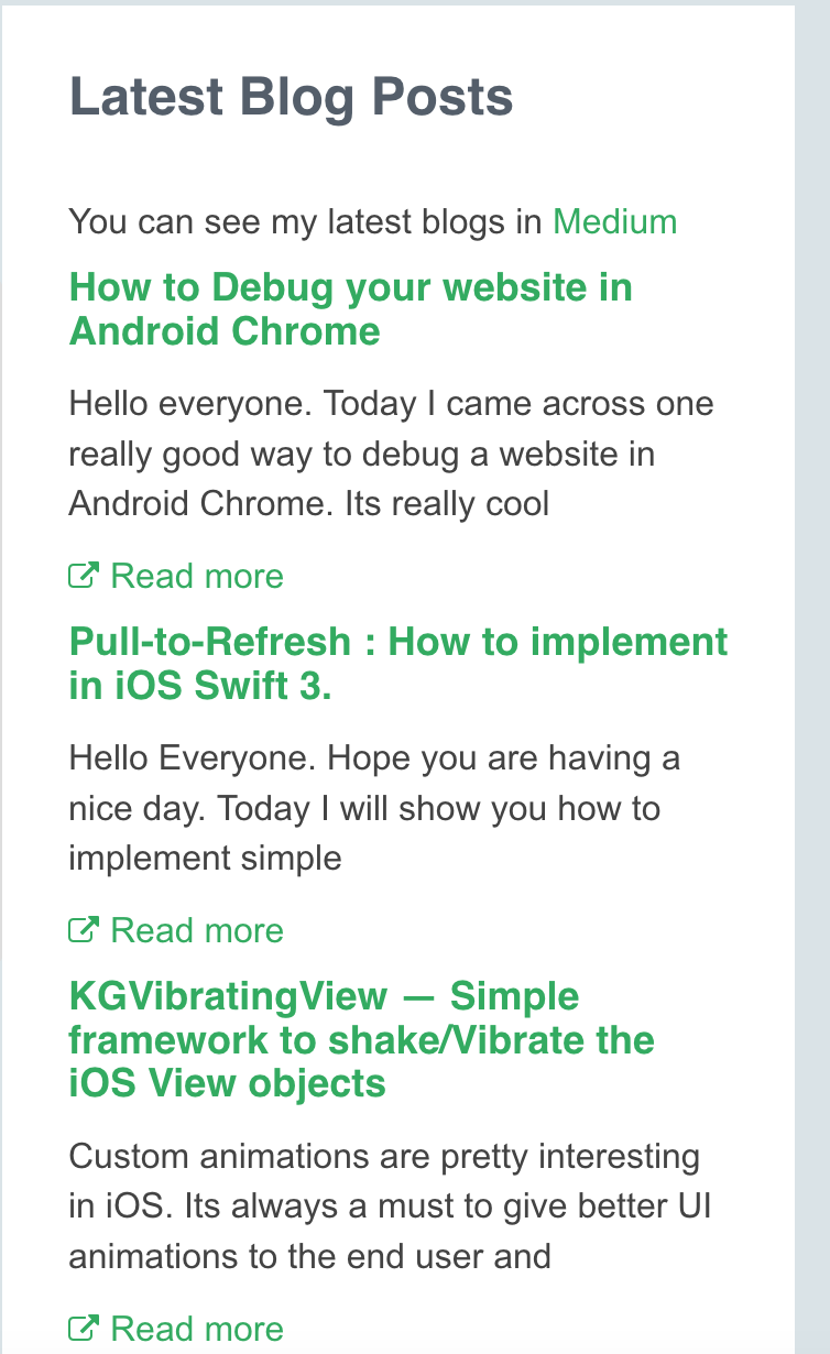 How to add Medium blogs to your website | by ANANTHA KRISHNAN K G ...