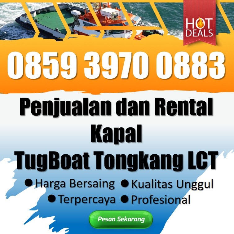 CEPAT ☏ WA 0859–3970–0883 Sewa Kapal Tongkang Minyak 150 feet Jawa ...