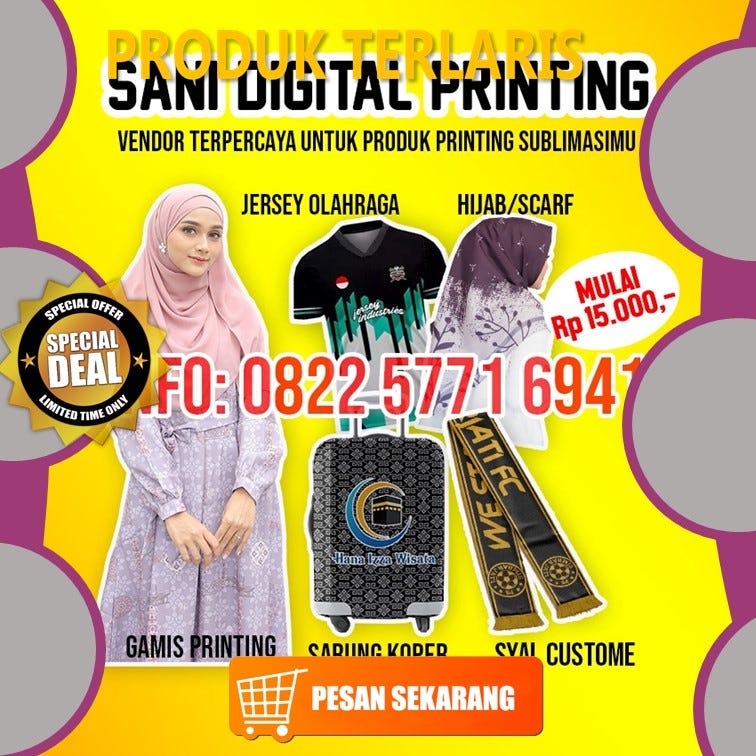 TERBARU WA. 0822–5771–6941, PUSAT print kain murah satuan Tangerang ...