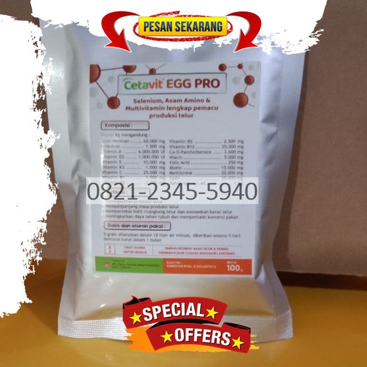 WA 0821-2345-5940, Produsen Vitamin Alami Untuk Ayam Petelur Binjai ...