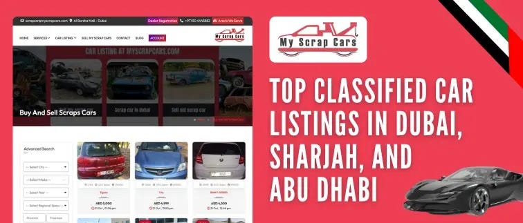 Top Classified Car Listings in Dubai, Sharjah, and Abu Dhabi | by ...