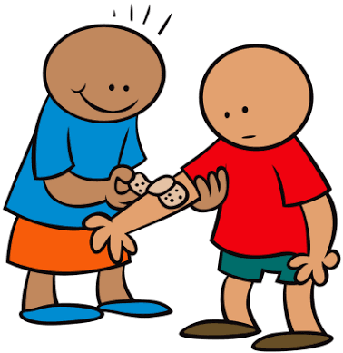 Kids Showing Kindness Clipart