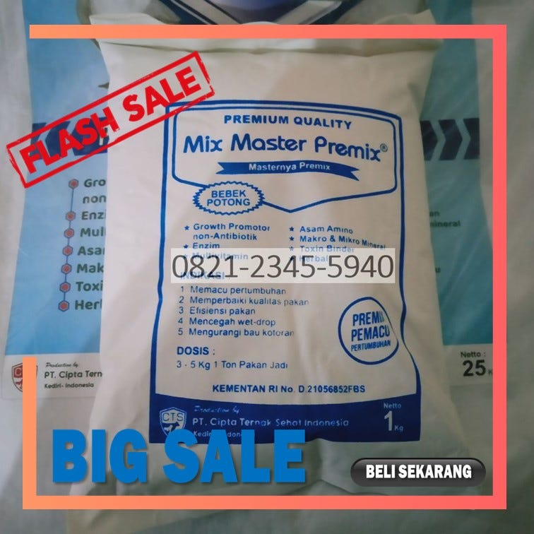 WA 0821–2345–5940, Premix Untuk Bebek Pedaging Tasikmalaya ...