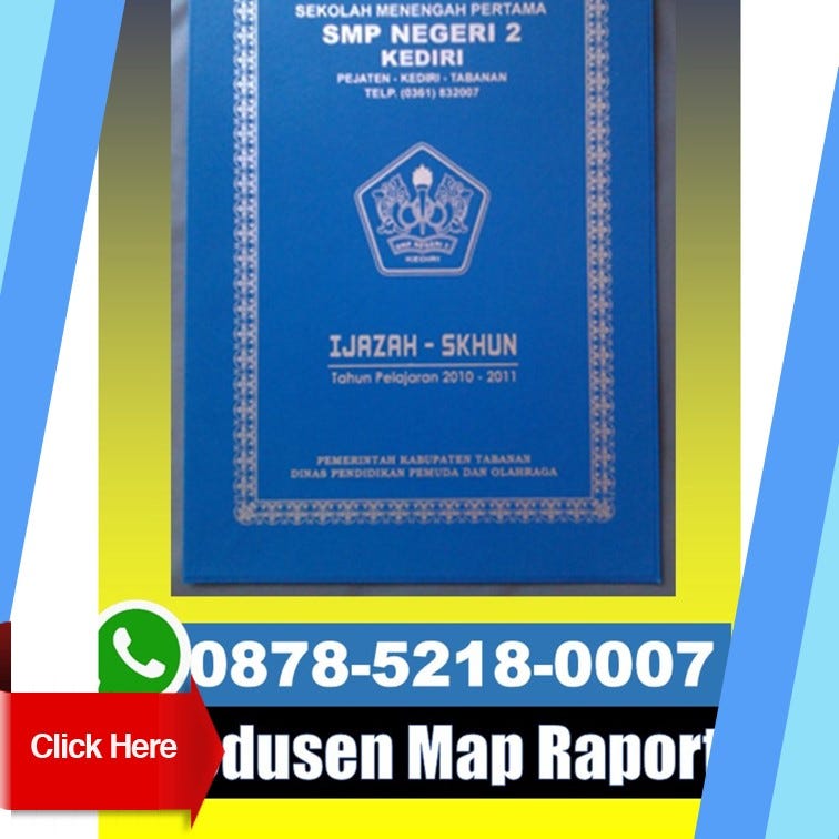 0878–5218–007 (TLP/WA), Map Raport Tk Semau | by Percetakan Map Rapot ...