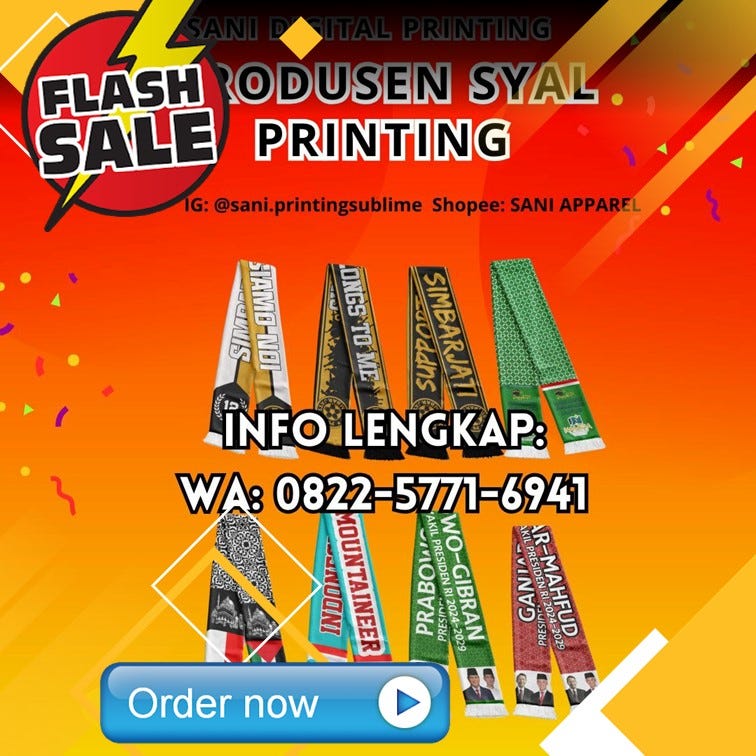 BAHAN PREMIUM WA 0813–9116–8363, GROSIR Syal Printing Bola Custome ...