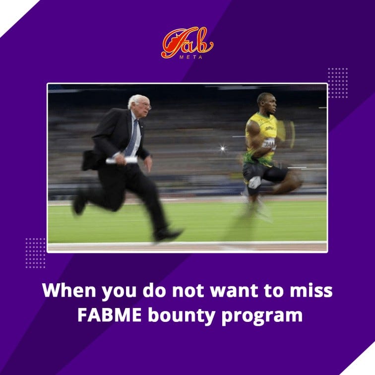 FABME — Bounty Program — Don’t Miss a Chance to Earn Free FABME Tokens ...