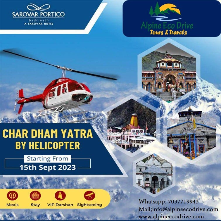 #AlpineEcoDrive #CharDhamYatra #HelicopterTour #DivineJourney # ...
