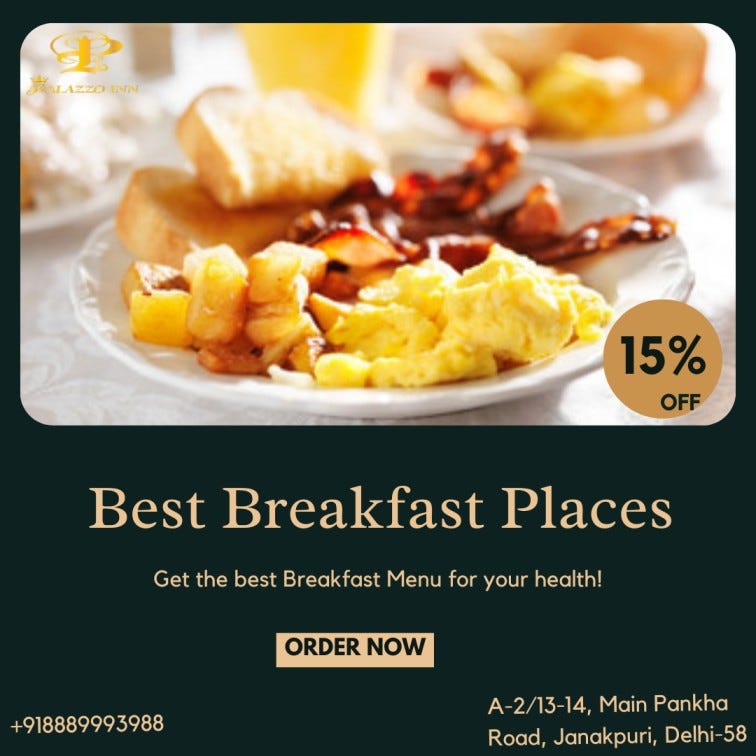 Healthy and Tasty Breakfast in Janakpuri | by vegetariano | Sep, 2024 ...