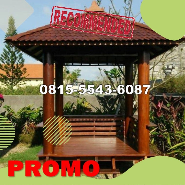 BERGARANSI !!! WA/Call. 0823–3777–8295 Jual Gazebo Kayu Jati Minimalis Tabanan | by Jasa ...