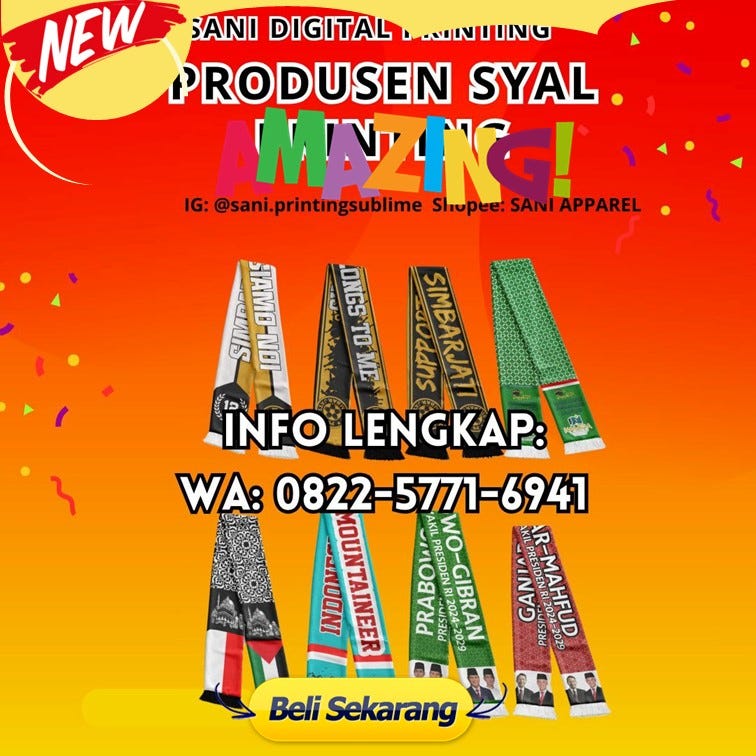 TERJAMIN WA 0813–9116–8363, PUSAT Syal Printing Bola Custome Simeulue ...