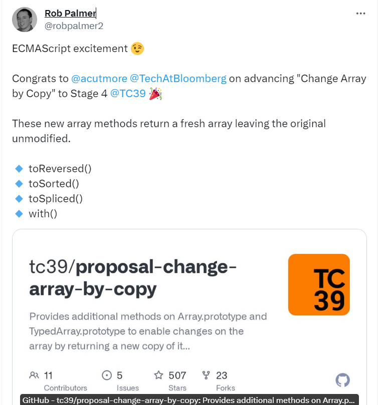 Exciting ECMAScript Developments: Introducing 7 New Methods | by Choco ...