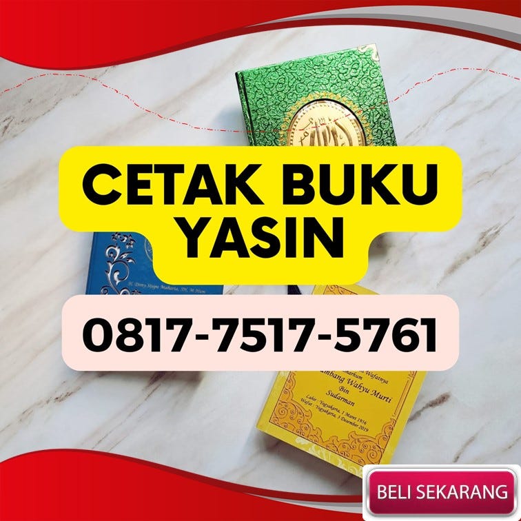 0817–7517–5761 (TERBAIK), Cetak Buku Yasin Batu - Levi Naldi - Medium